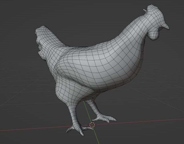 3D model low-poly Chicken PBR VR / AR / low-poly | CGTrader