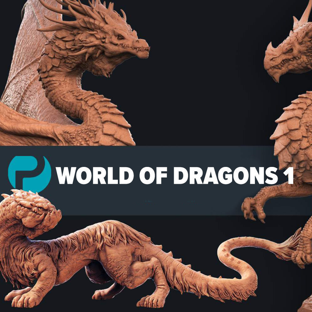 World of Dragons 1 Collection 3D model 3D printable | CGTrader