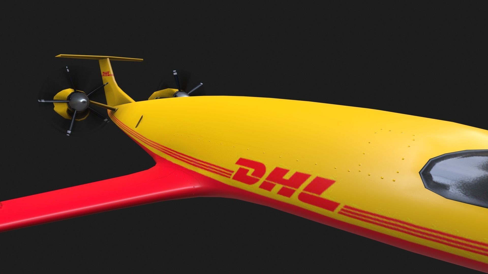 3D model DHL Alice Electric Aircraft VR / AR / low-poly | CGTrader