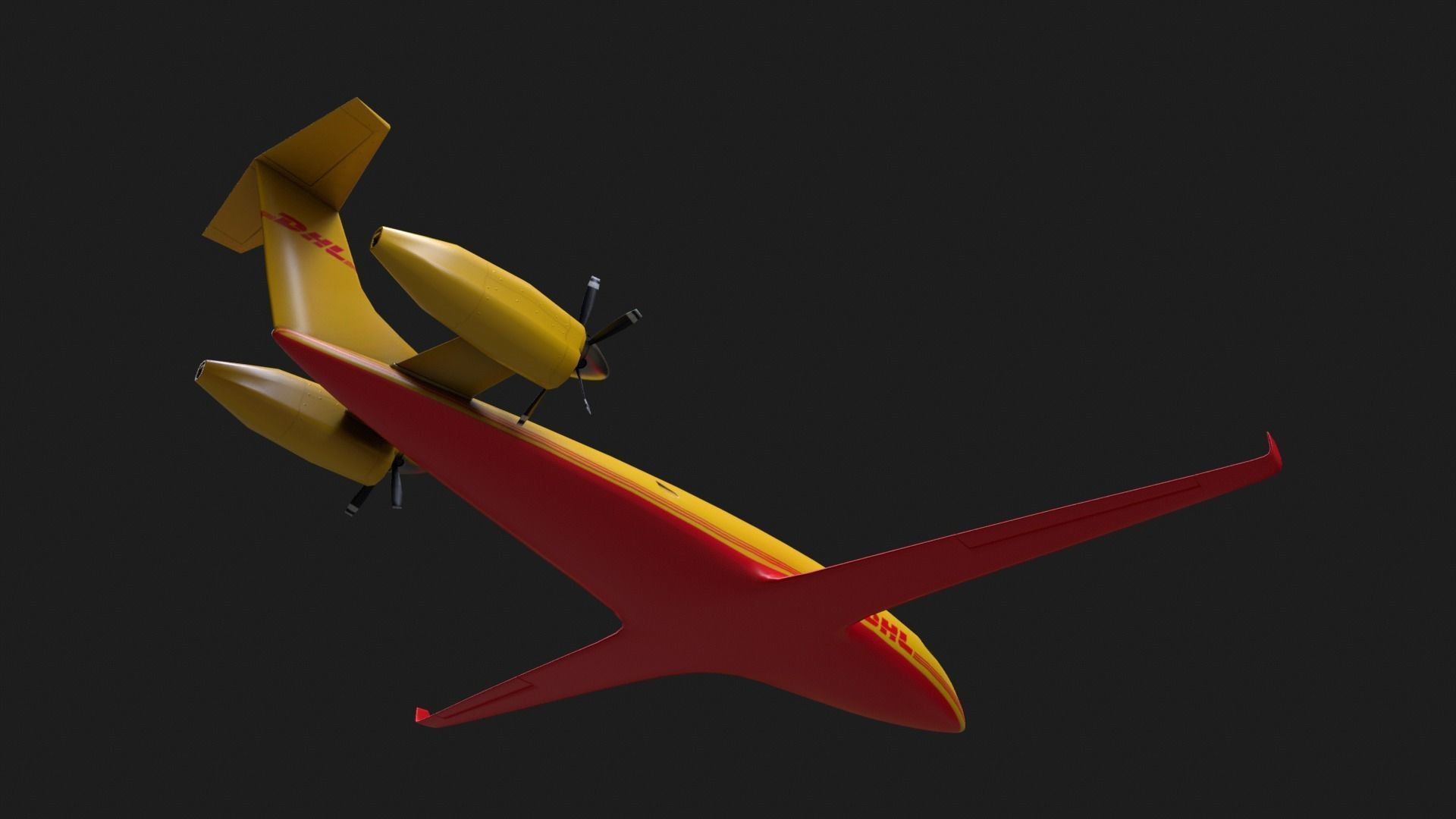 3D model DHL Alice Electric Aircraft VR / AR / low-poly | CGTrader