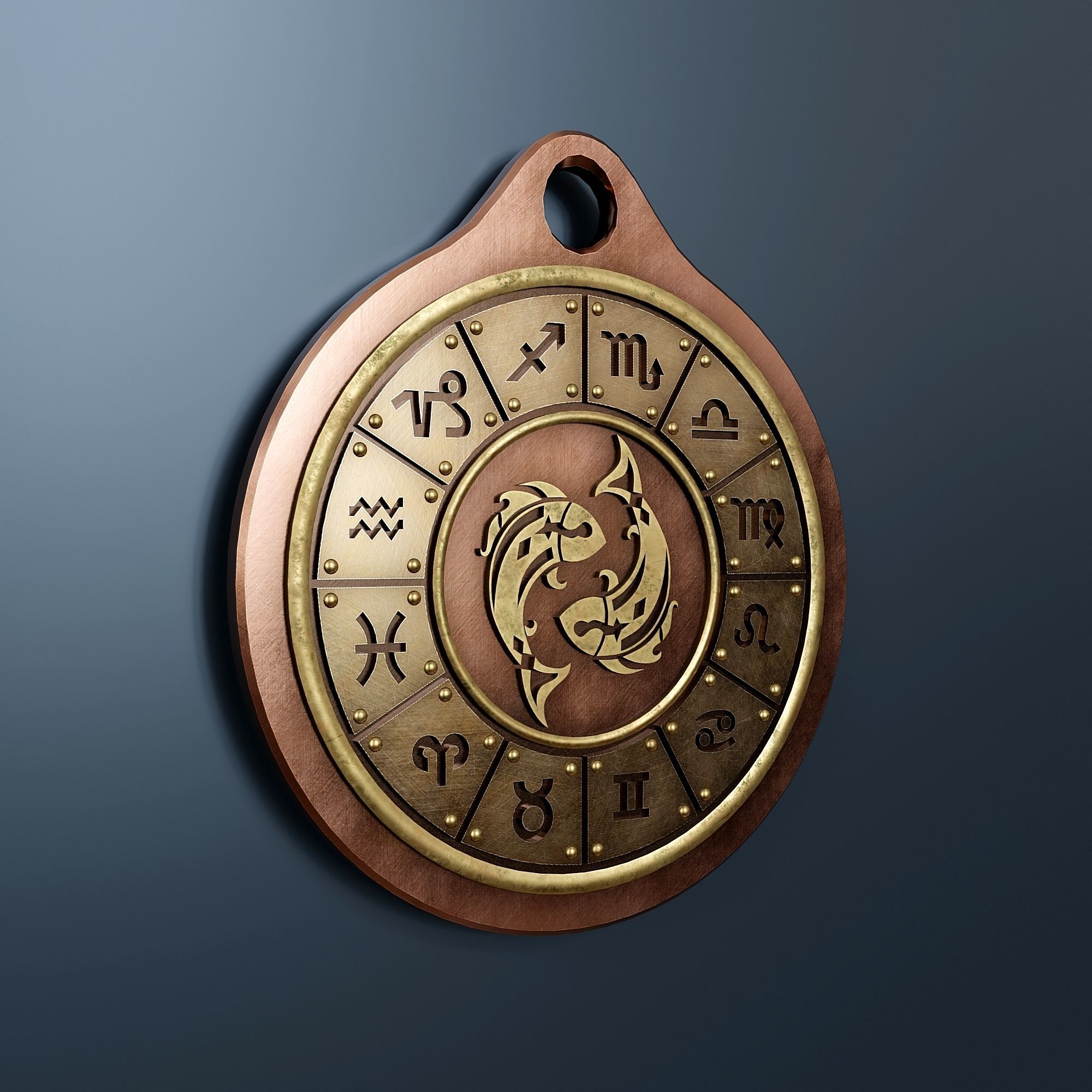 3D model Zodiac sign Pisces 2 VR / AR / low-poly | CGTrader