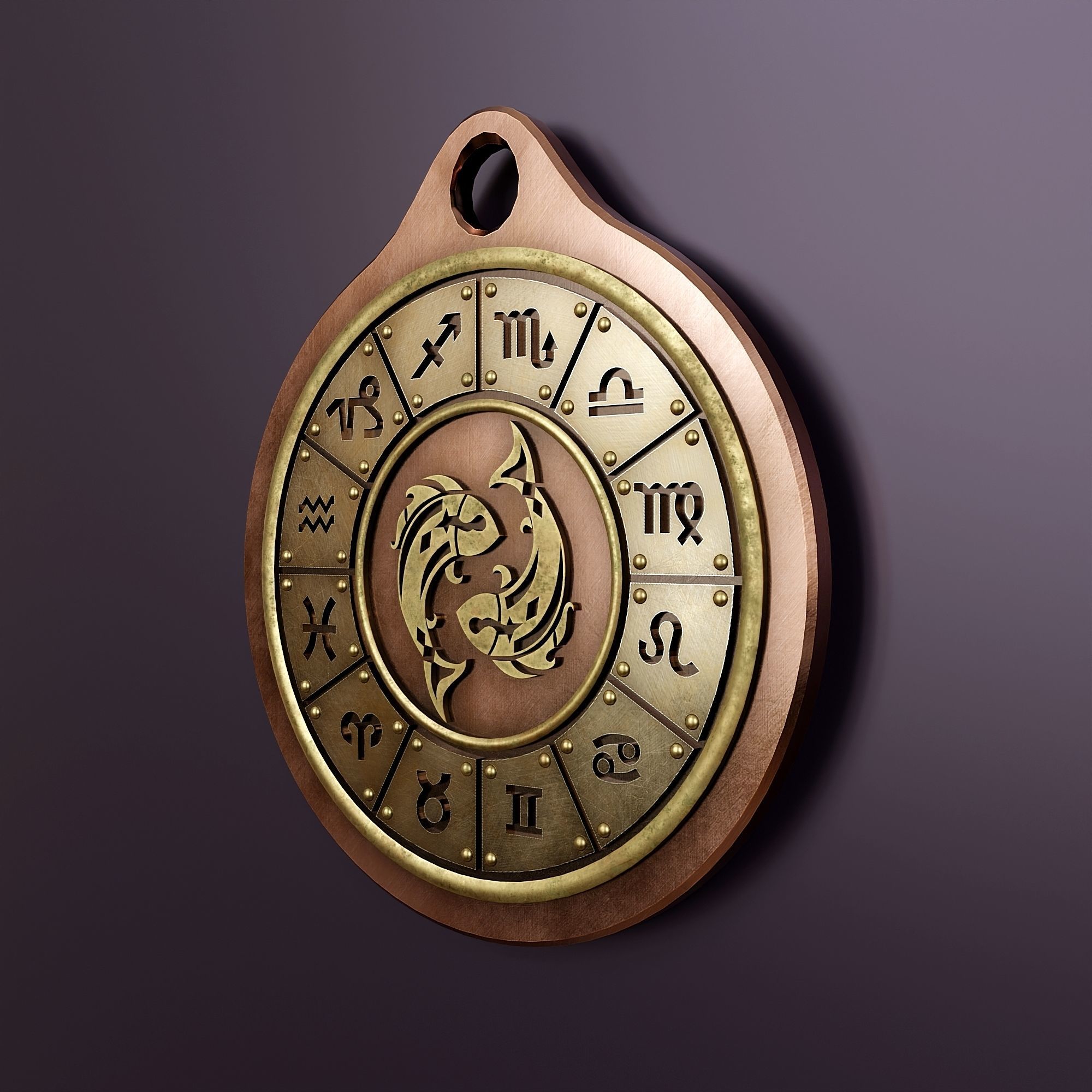 3D model Zodiac sign Pisces 2 VR / AR / low-poly | CGTrader