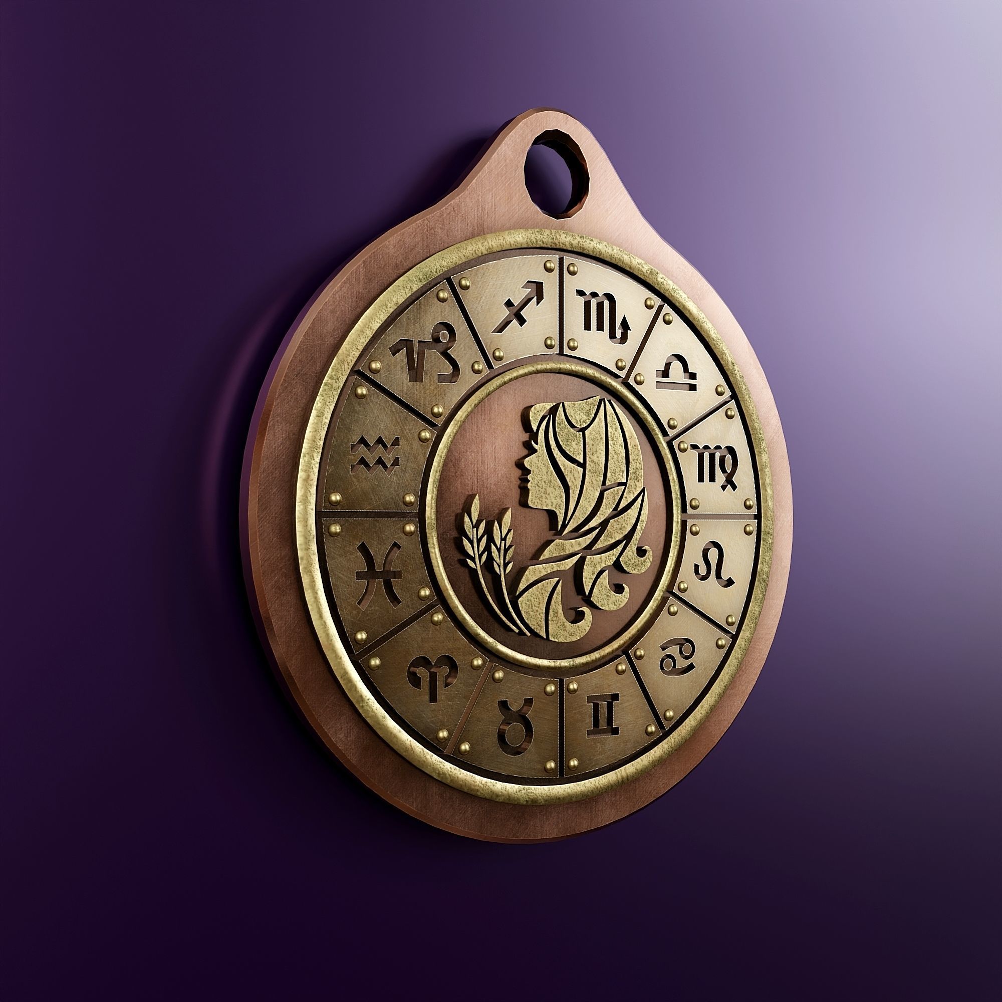 3D model Zodiac sign Virgo 2 VR / AR / low-poly | CGTrader