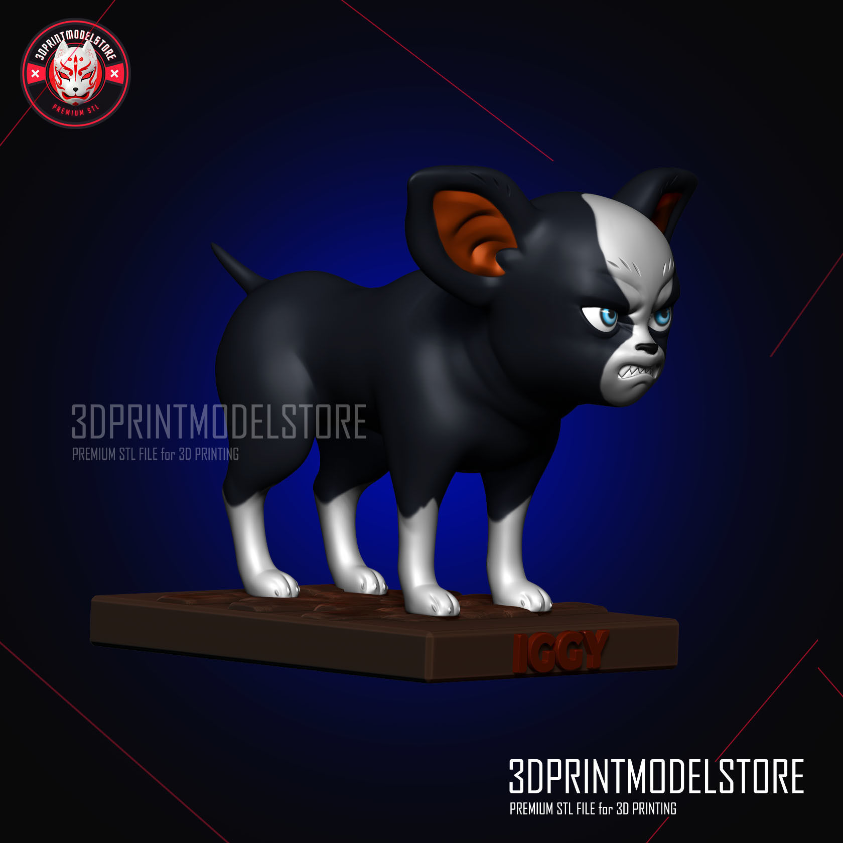 Iggy Jojo Bizarre Adventure 3D model 3D printable | CGTrader