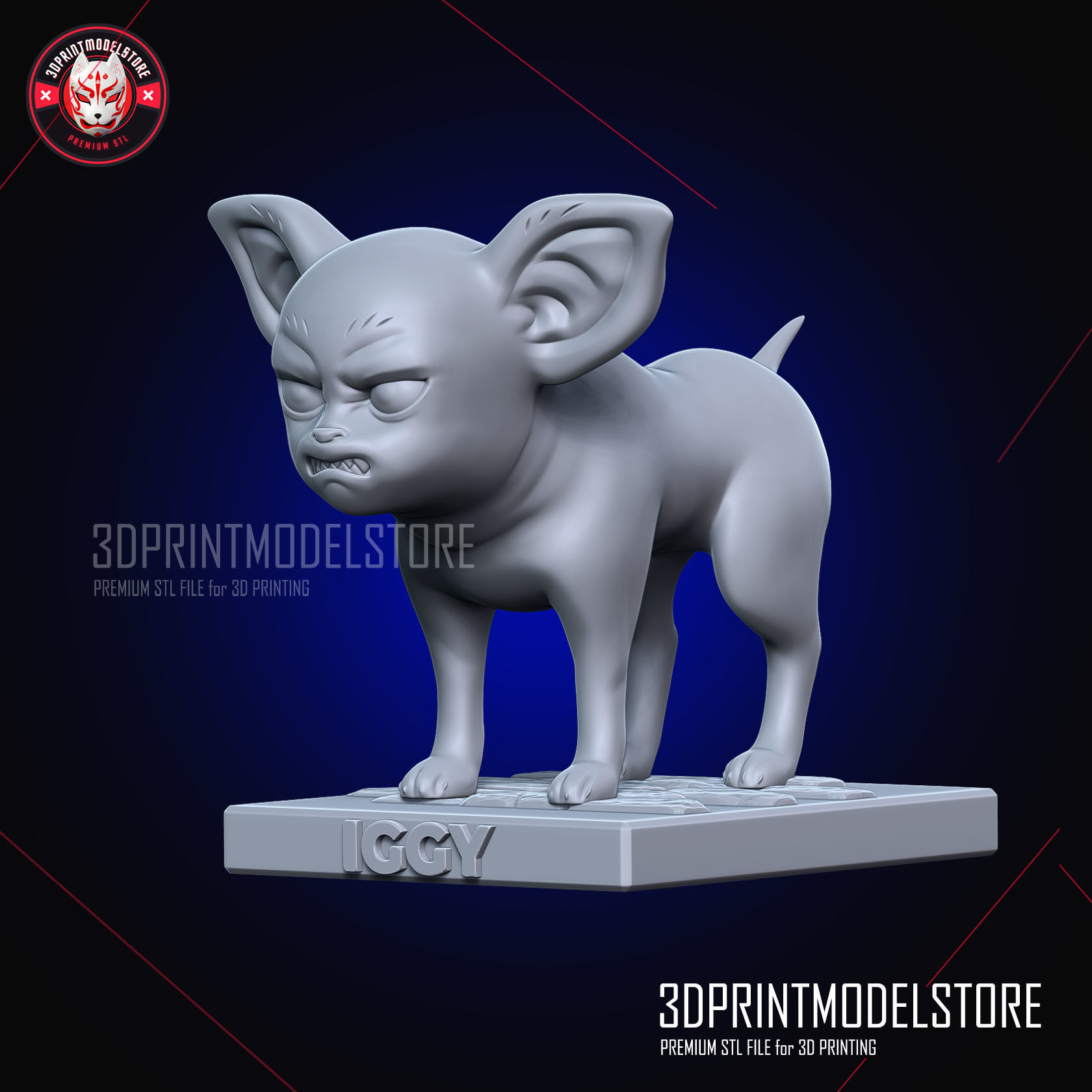 Iggy Jojo Bizarre Adventure 3D model 3D printable | CGTrader
