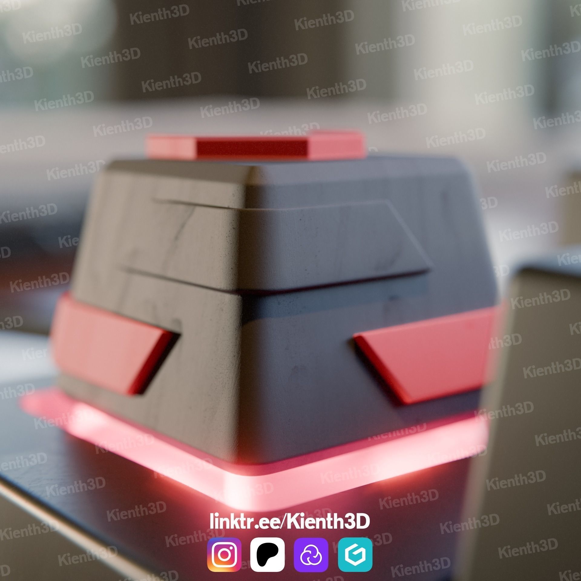 Valorant Logo Keycap free 3D model 3D printable | CGTrader