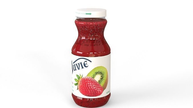 strawberry kiwi juice drink 3D model | CGTrader