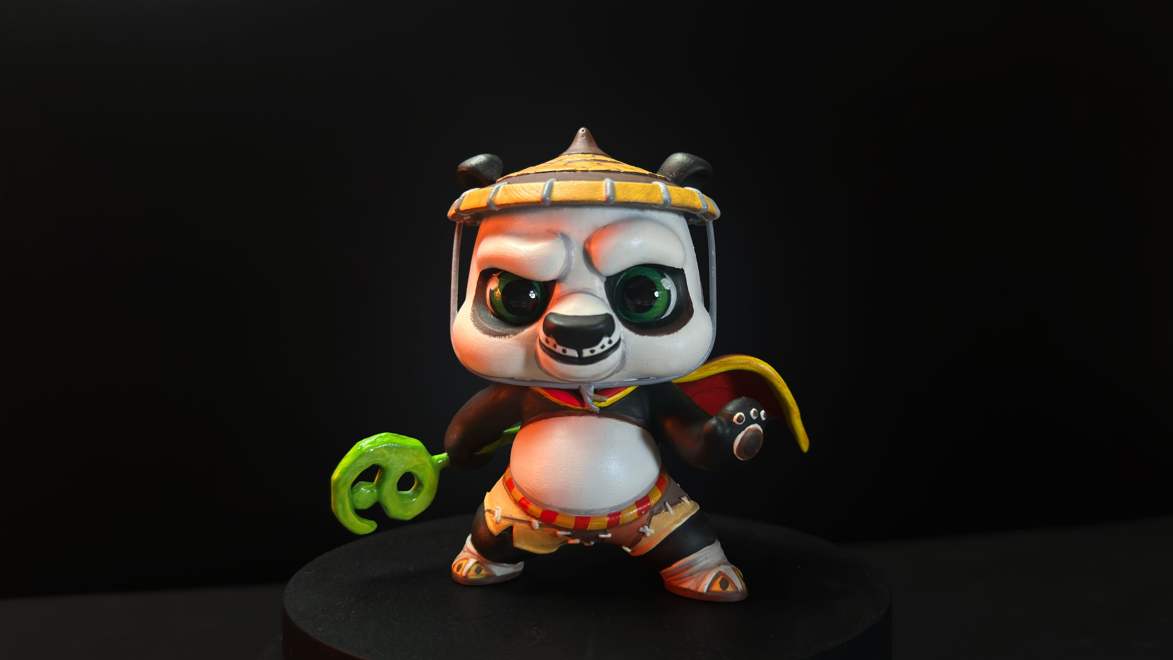 Chibi Kung Fu Panda Po 3D model 3D printable | CGTrader