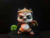 Chibi Kung Fu Panda Po 3D model 3D printable | CGTrader
