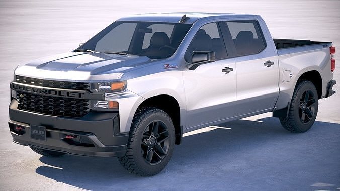 Chevrolet Silverado Custom Trail Boss CG 2019 3D model | CGTrader