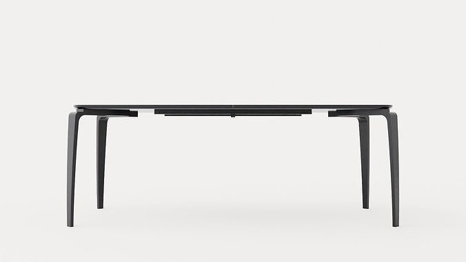 3D model North dining table black VR / AR / low-poly | CGTrader
