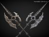 3D model Dark halberd Medieval dark fantasy weapon VR / AR / low-poly ...