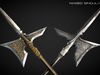 3D model Light halberd Medieval dark fantasy weapon VR / AR / low-poly ...