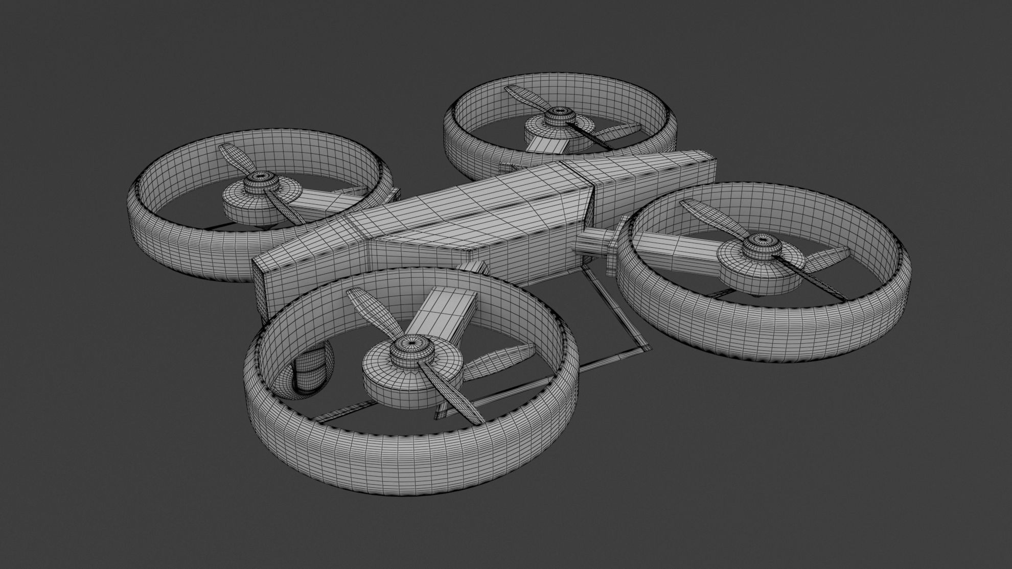 Sci Fi Quadrocopter Drone 3D model | CGTrader
