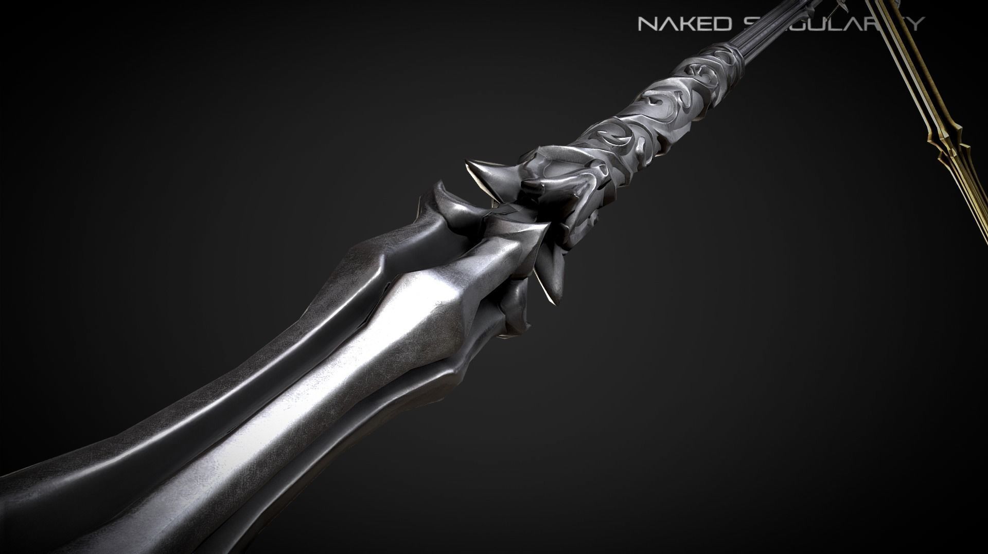 3D model Phoenix Halberd Medieval dark fantasy weapon VR / AR / low ...