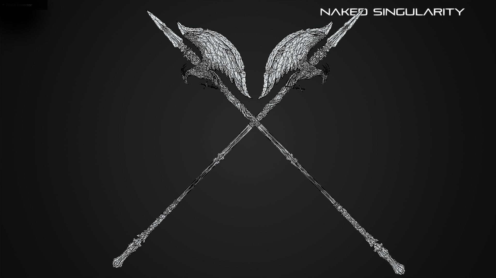 3D model Phoenix Halberd Medieval dark fantasy weapon VR / AR / low ...