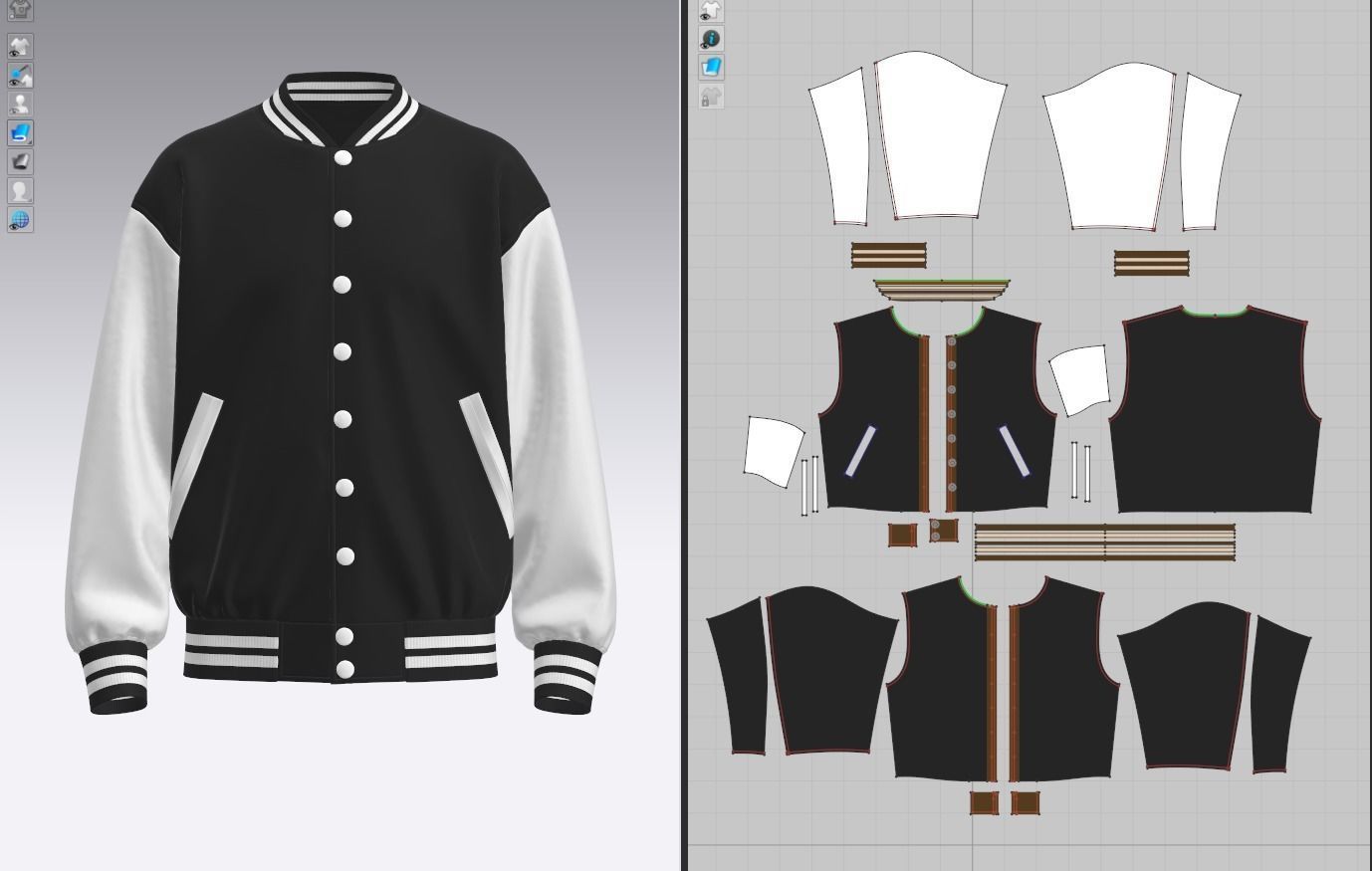 Mens Oversized Varsity Jacket 3d Model 3D model | CGTrader