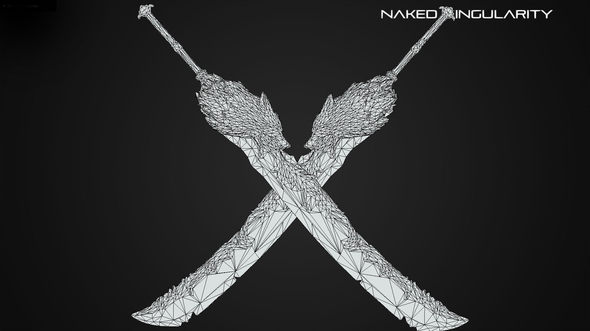 3D model Iron Wolf Sword Medieval dark fantasy VR / AR / low-poly ...