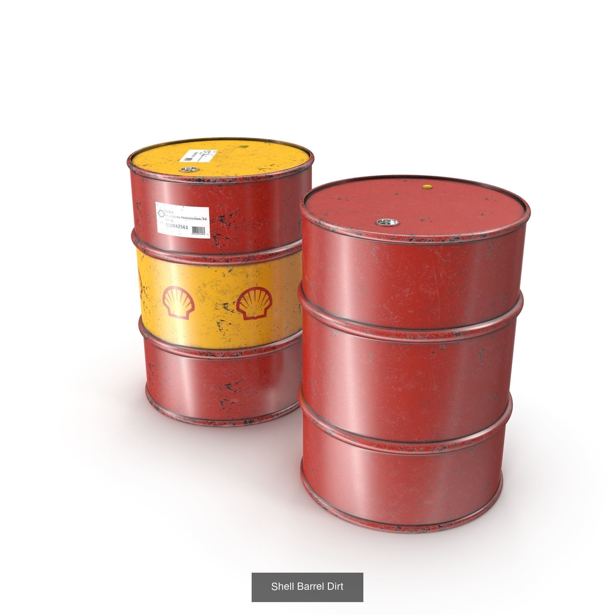 Shell Barrel Collection VR / AR / low-poly | CGTrader