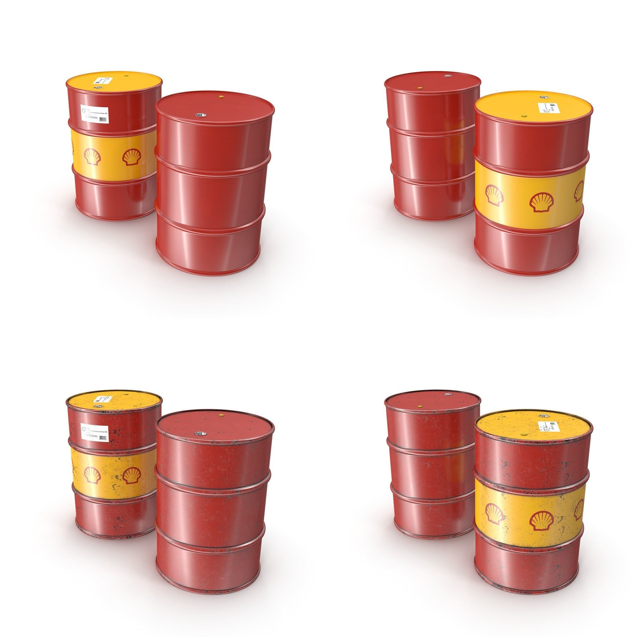 Shell Barrel Collection VR / AR / low-poly | CGTrader