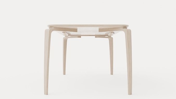 3D model North dining table light oak VR / AR / low-poly | CGTrader