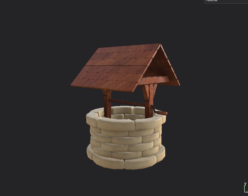 Stone Water Well 3D model animated | CGTrader