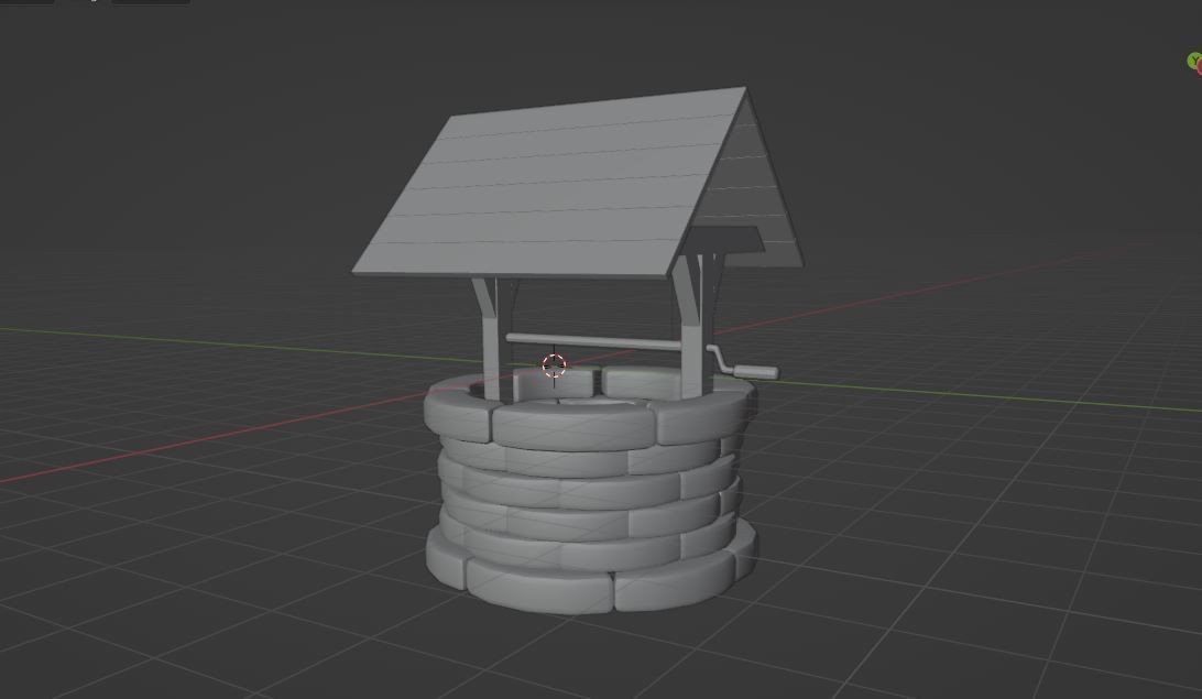 Stone Water Well 3D model animated | CGTrader