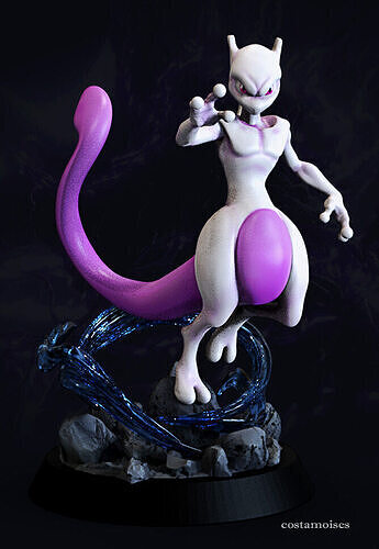 MEWTWO free 3D model 3D printable | CGTrader