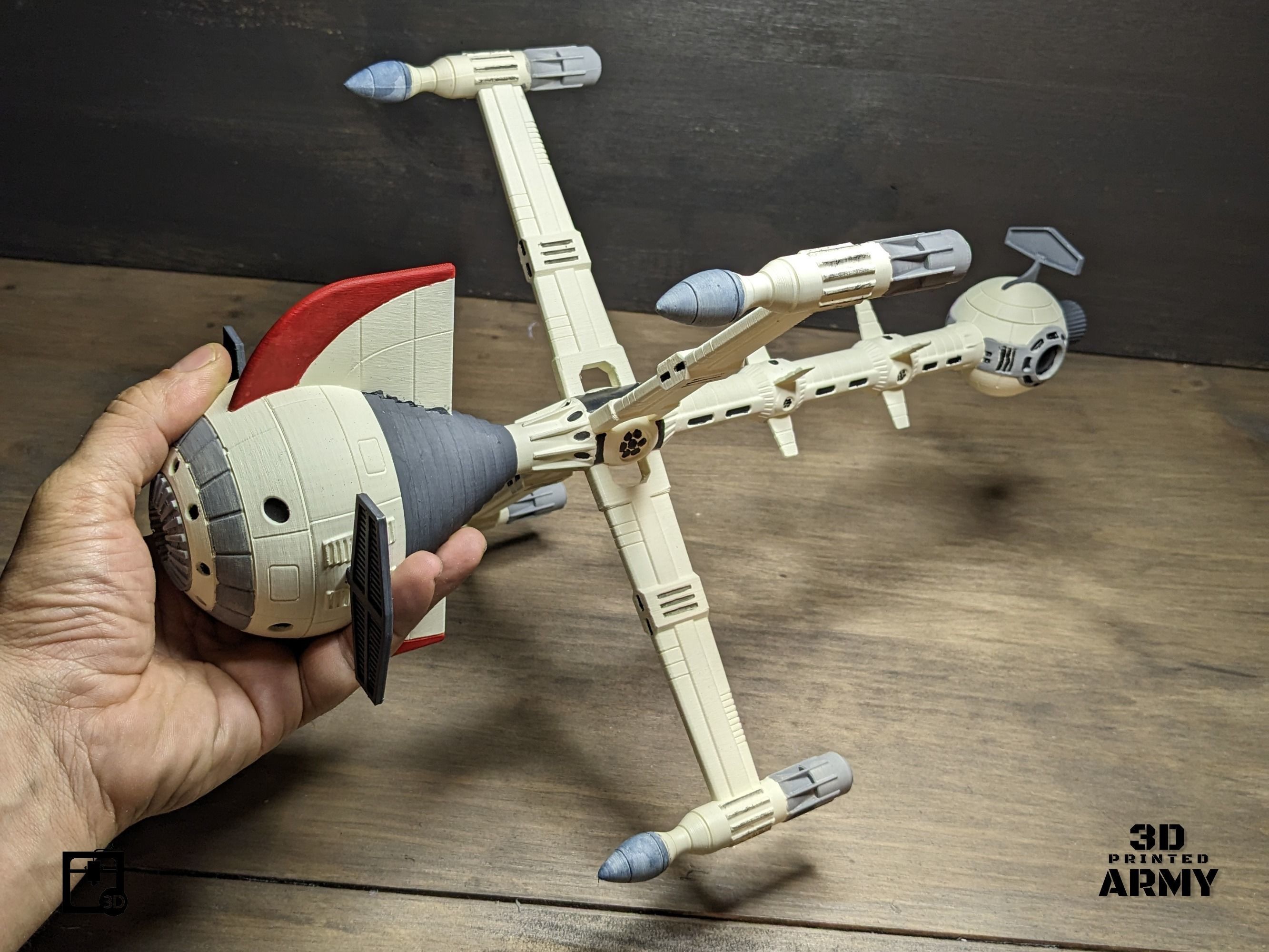 CyberLAB starship - Captain FLAM- 3D print files 3D model 3D printable ...