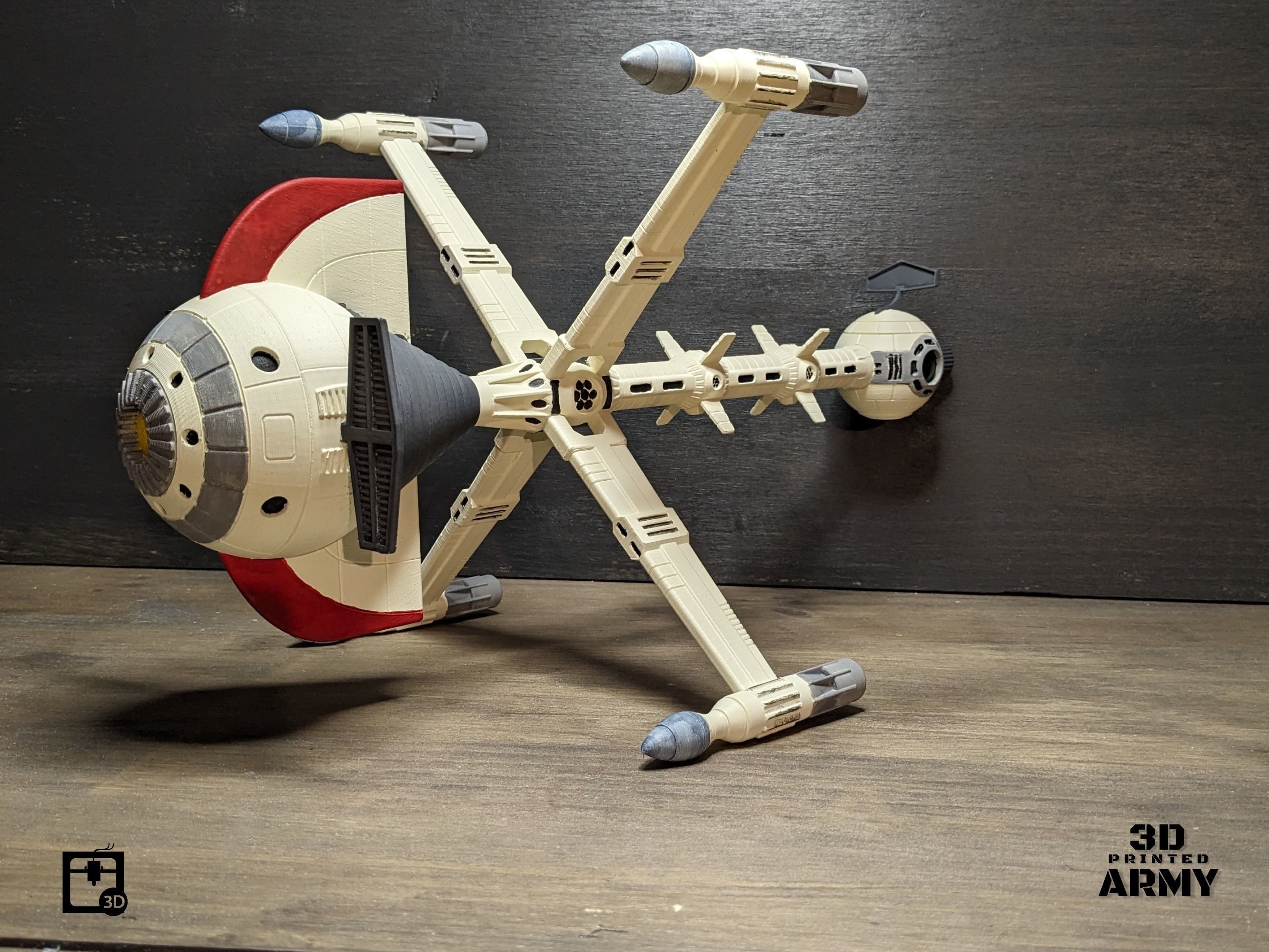 CyberLAB starship - Captain FLAM- 3D print files 3D model 3D printable ...
