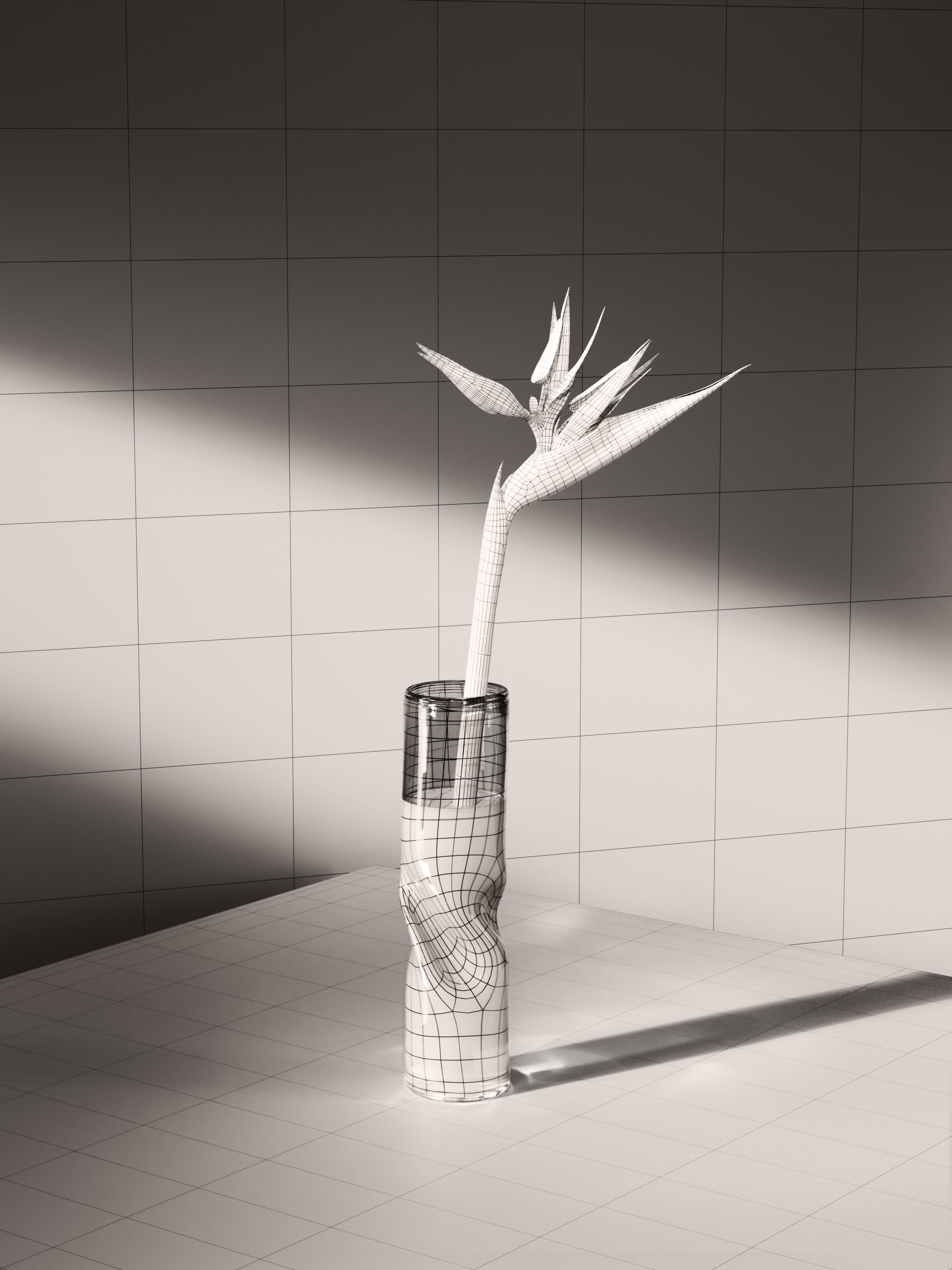 Strelitzia flower 3D model | CGTrader