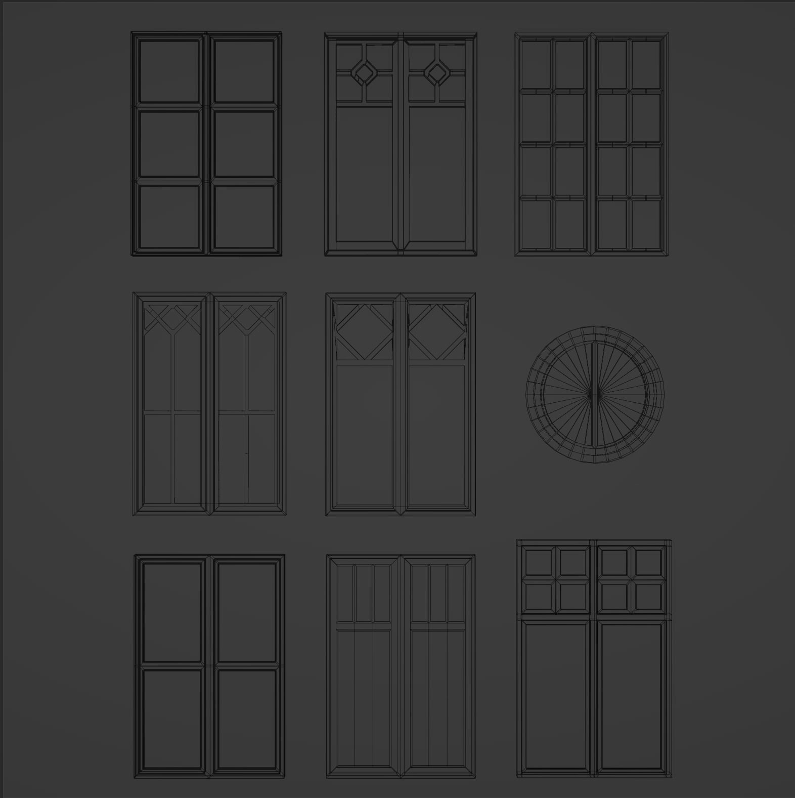 Window Collection free VR / AR / low-poly 3D model | CGTrader