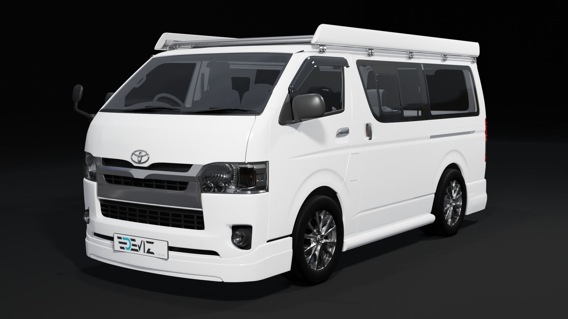 Toyota Hiace Super GL Modif 3D model | CGTrader
