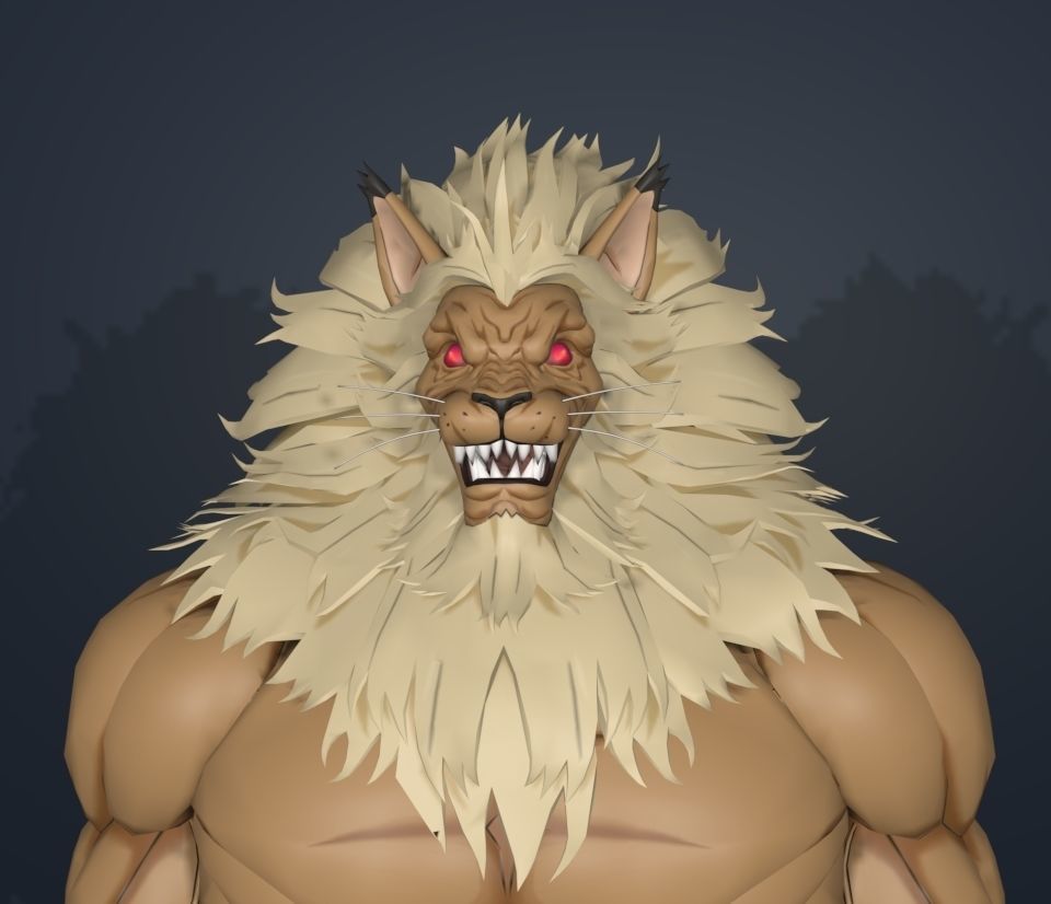 beast lion king 3D model animated rigged | CGTrader