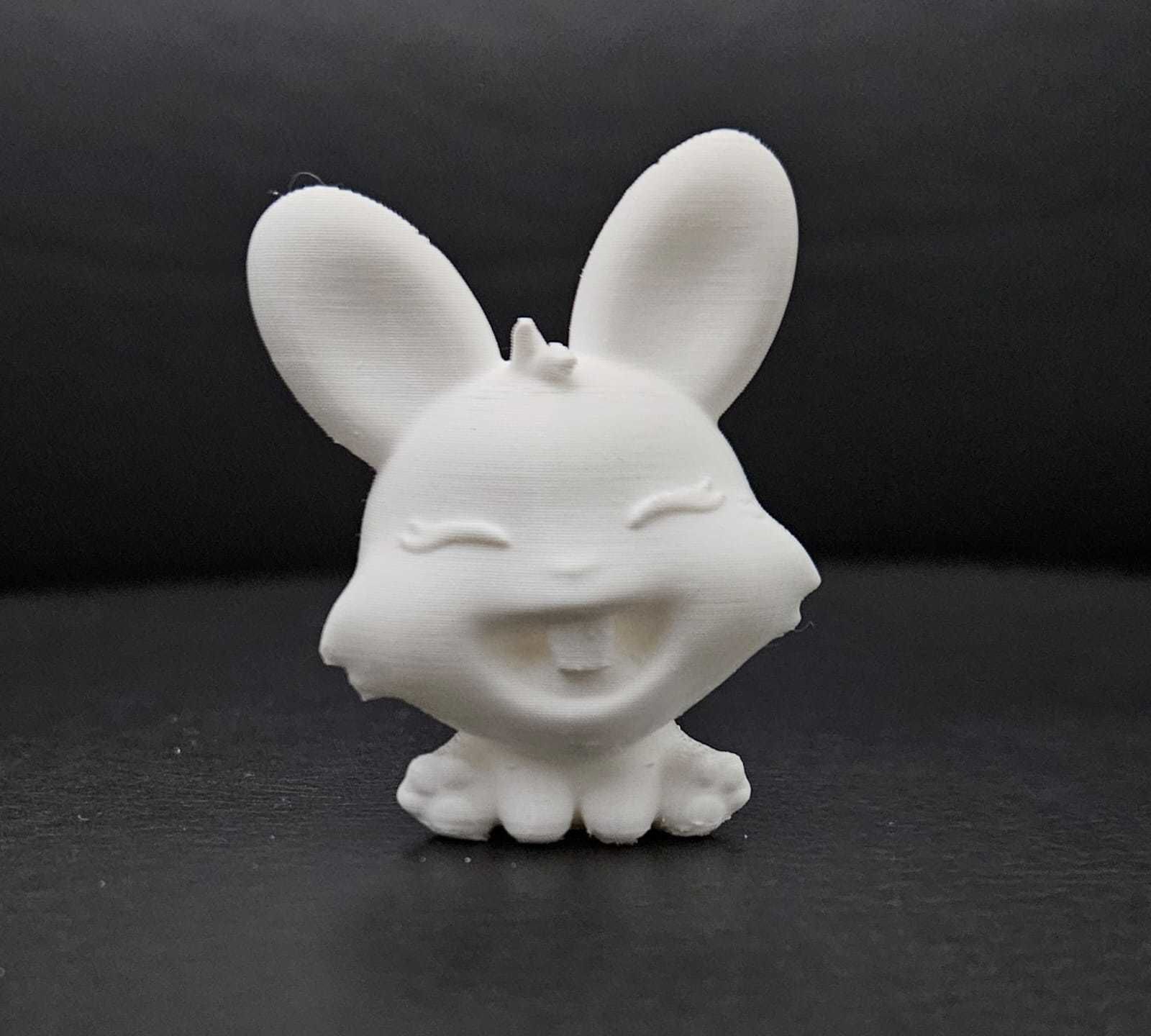 Sitting laughing Bunny 3D model 3D printable | CGTrader