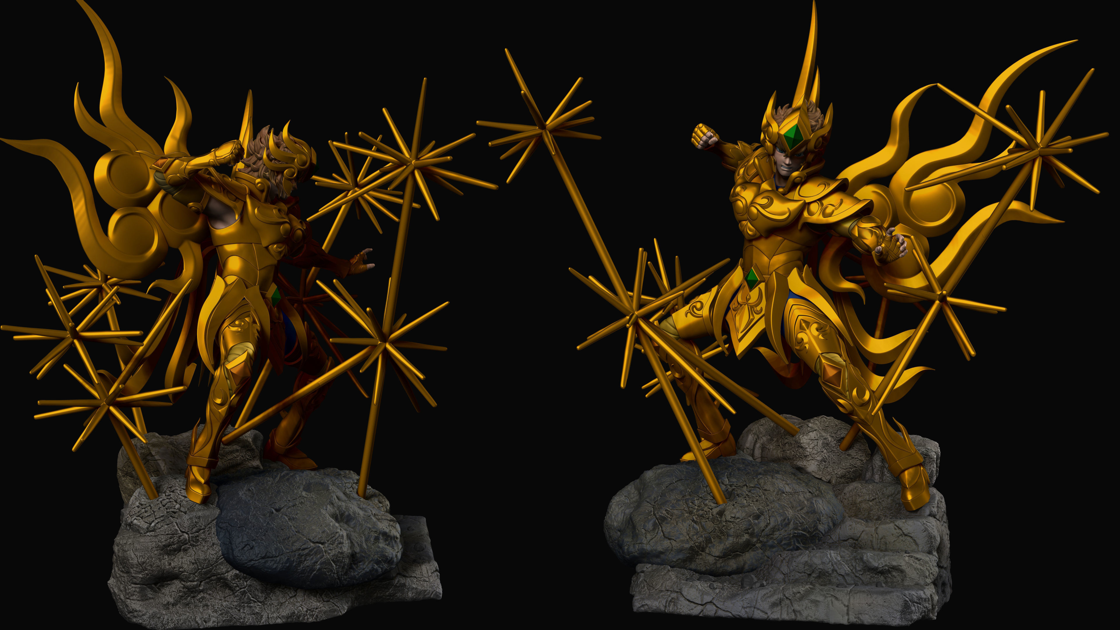 Aiolia of LION - Saint Seiya 3D model 3D printable | CGTrader