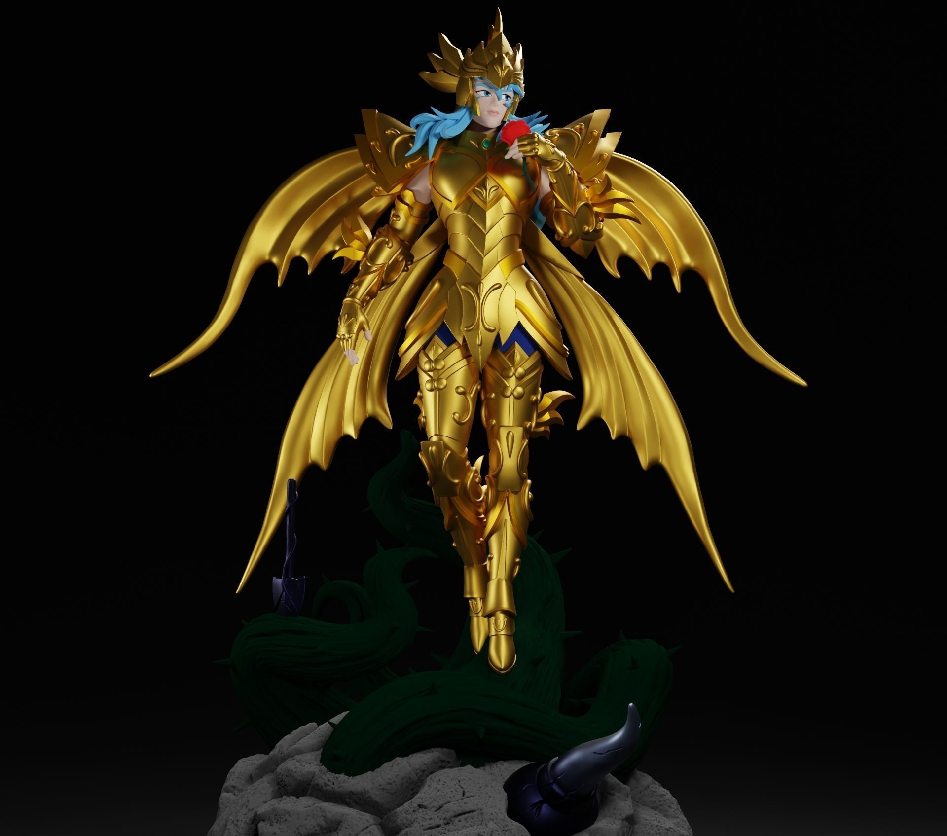 AFRODITE Pisces Aphrodite Saint Seiya CAVALEIROS DO ZODIACO 3D model 3D ...