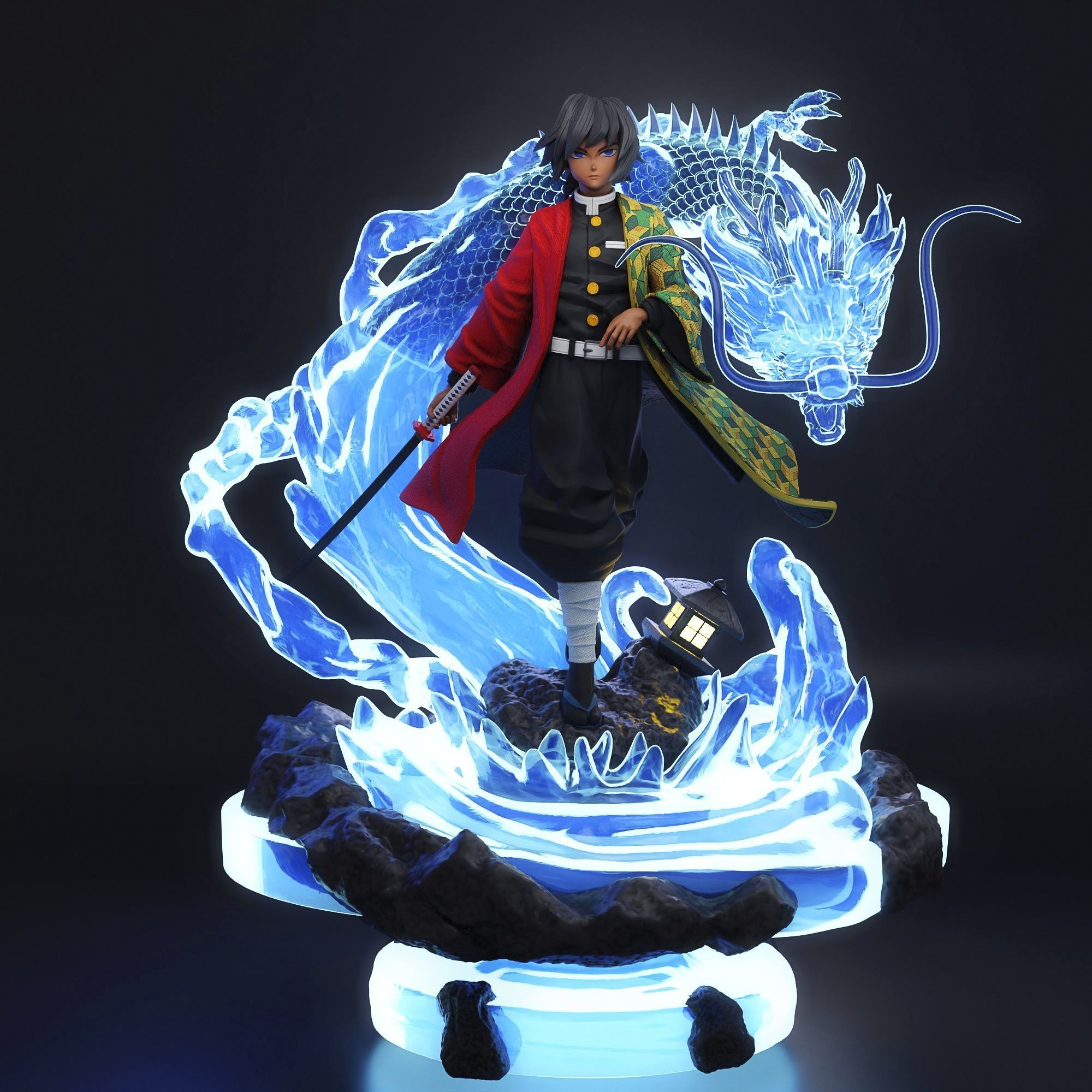 Giyu Tomioka - DEMON SLAYER - Kimetsu no Yaiba 3D model 3D printable ...