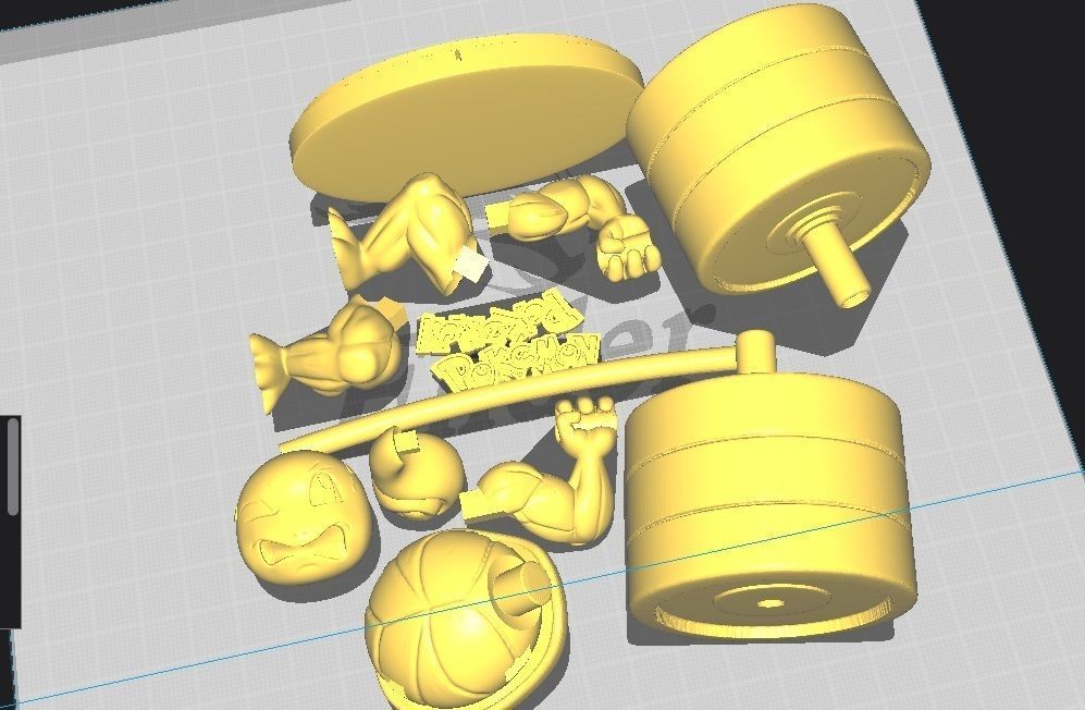 SQUIRTLE POKEMON GYM swole 3D model 3D printable | CGTrader