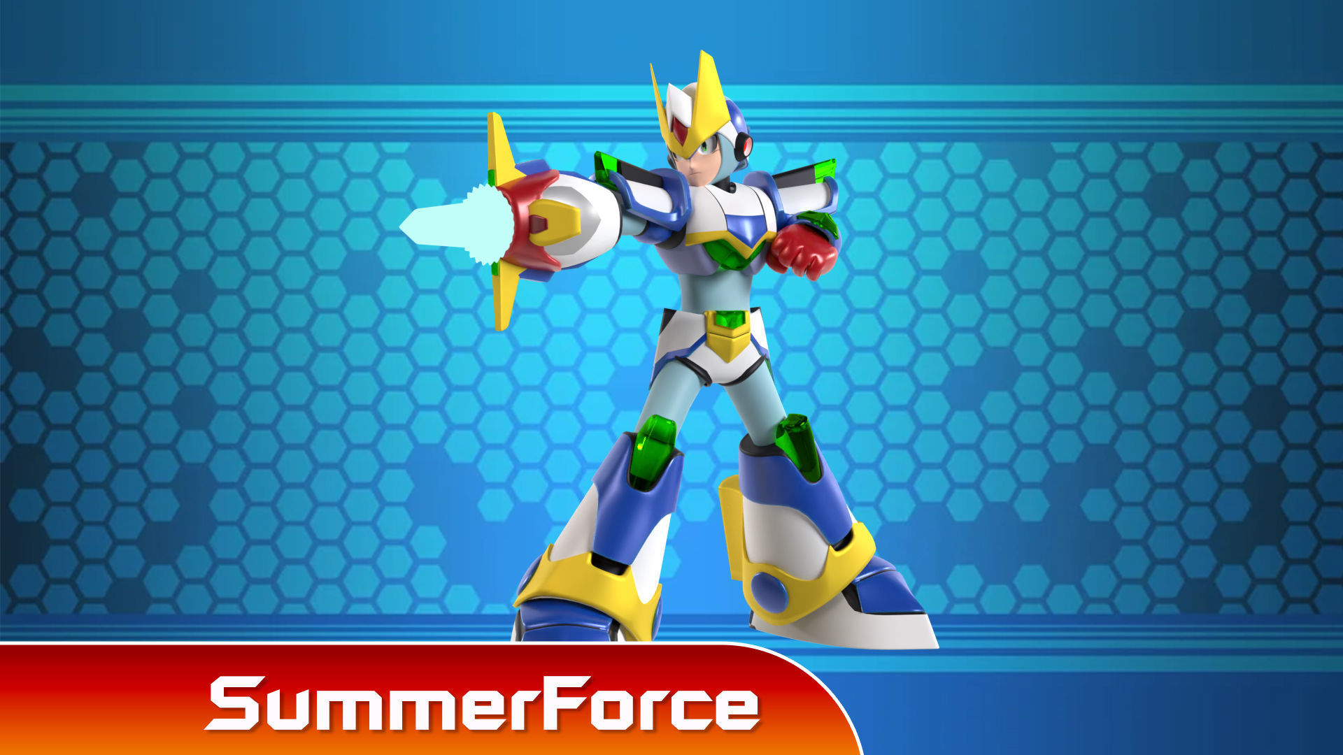 Megaman Blade Armor - Mega Man X6 3D model rigged | CGTrader