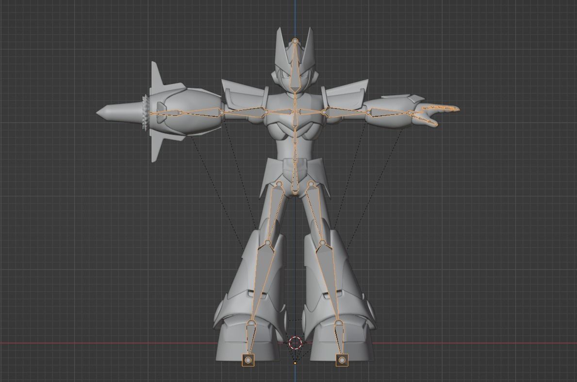 Megaman Blade Armor - Mega Man X6 3D model rigged | CGTrader