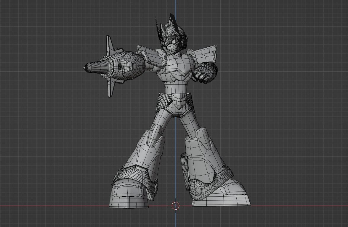Megaman Blade Armor - Mega Man X6 3D model rigged | CGTrader