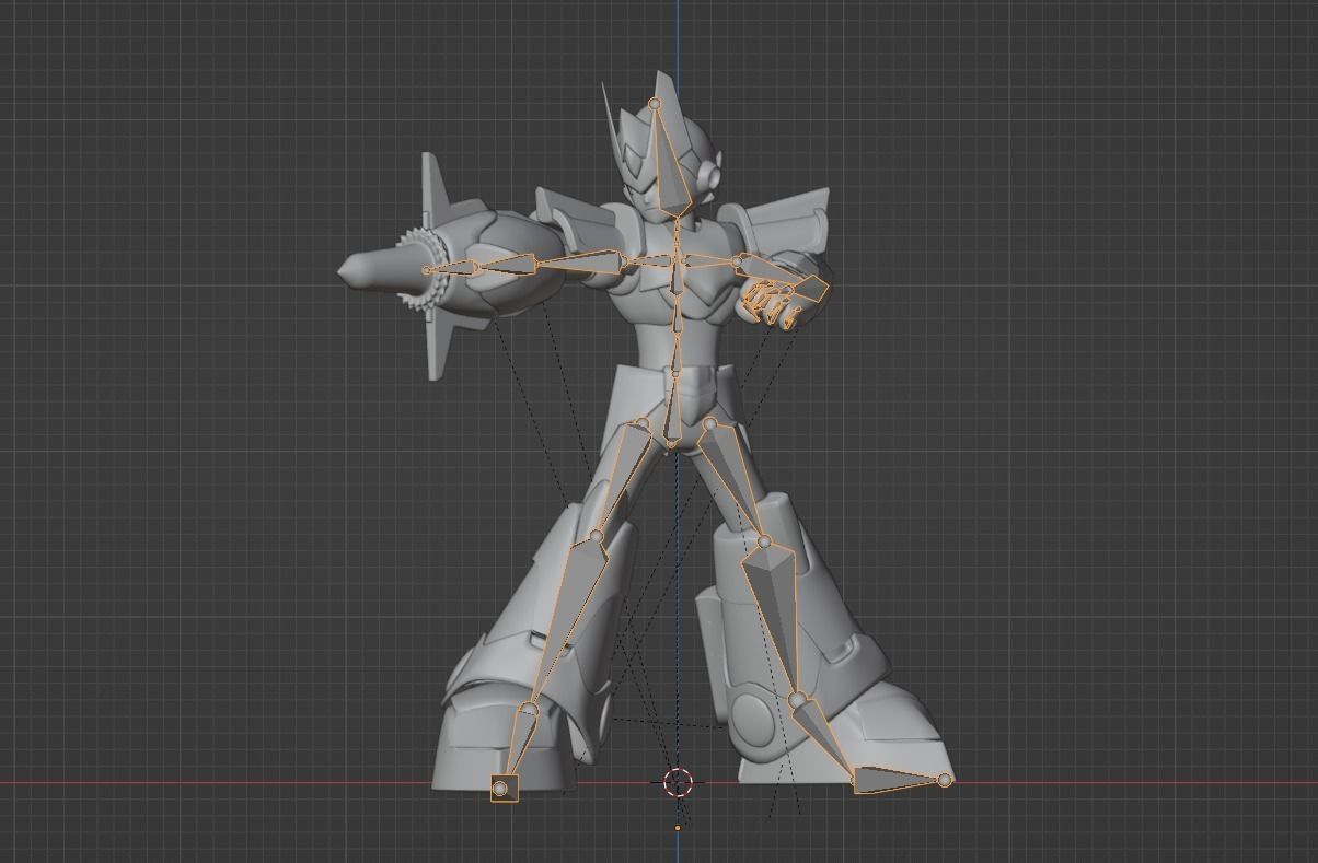 Megaman Blade Armor - Mega Man X6 3D model rigged | CGTrader
