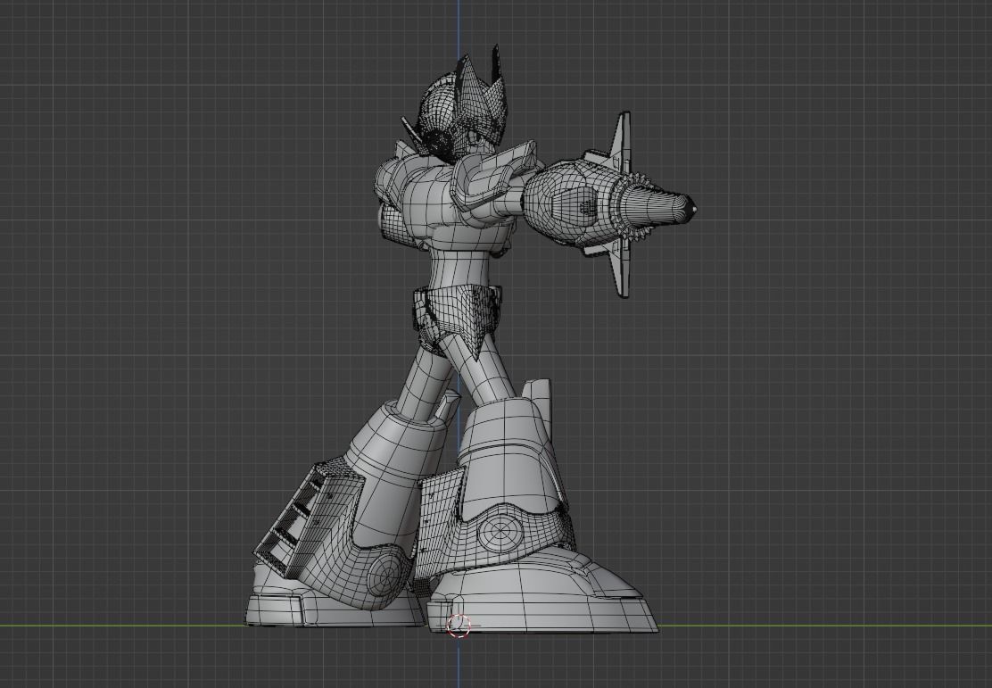 Megaman Blade Armor - Mega Man X6 3D model rigged | CGTrader