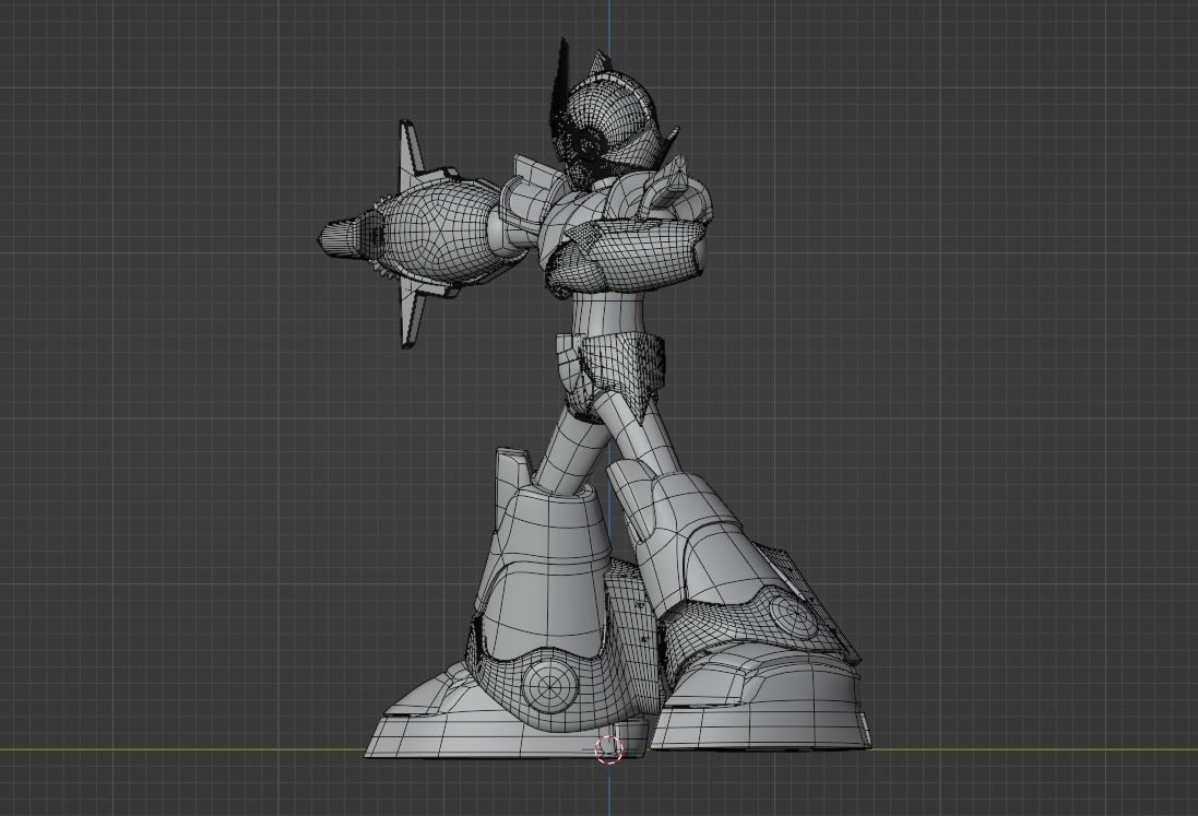 Megaman Blade Armor - Mega Man X6 3D model rigged | CGTrader