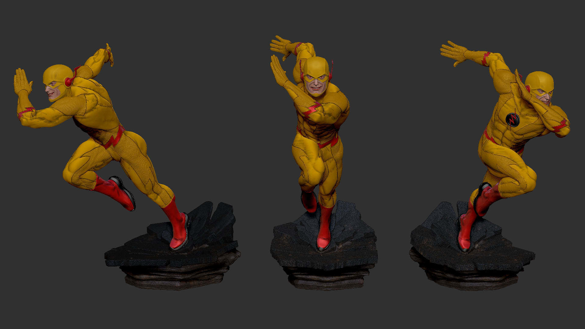The flash and Reverse flash 3D print model 3D model 3D printable | CGTrader