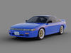 3D model Nissan SilEighty Sil80 Mako Sato Style Initial D VR / AR / low ...