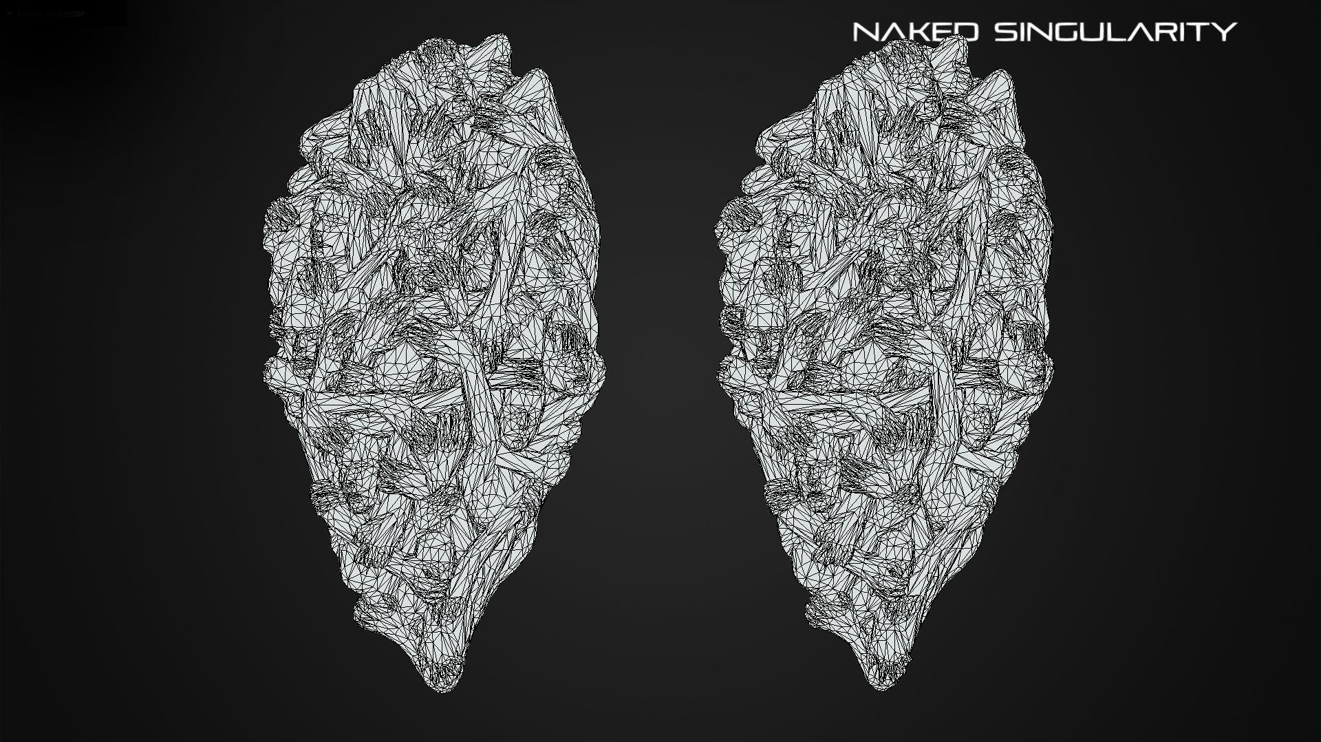 3D model Human shield Medieval dark fantasy weapon VR / AR / low-poly ...