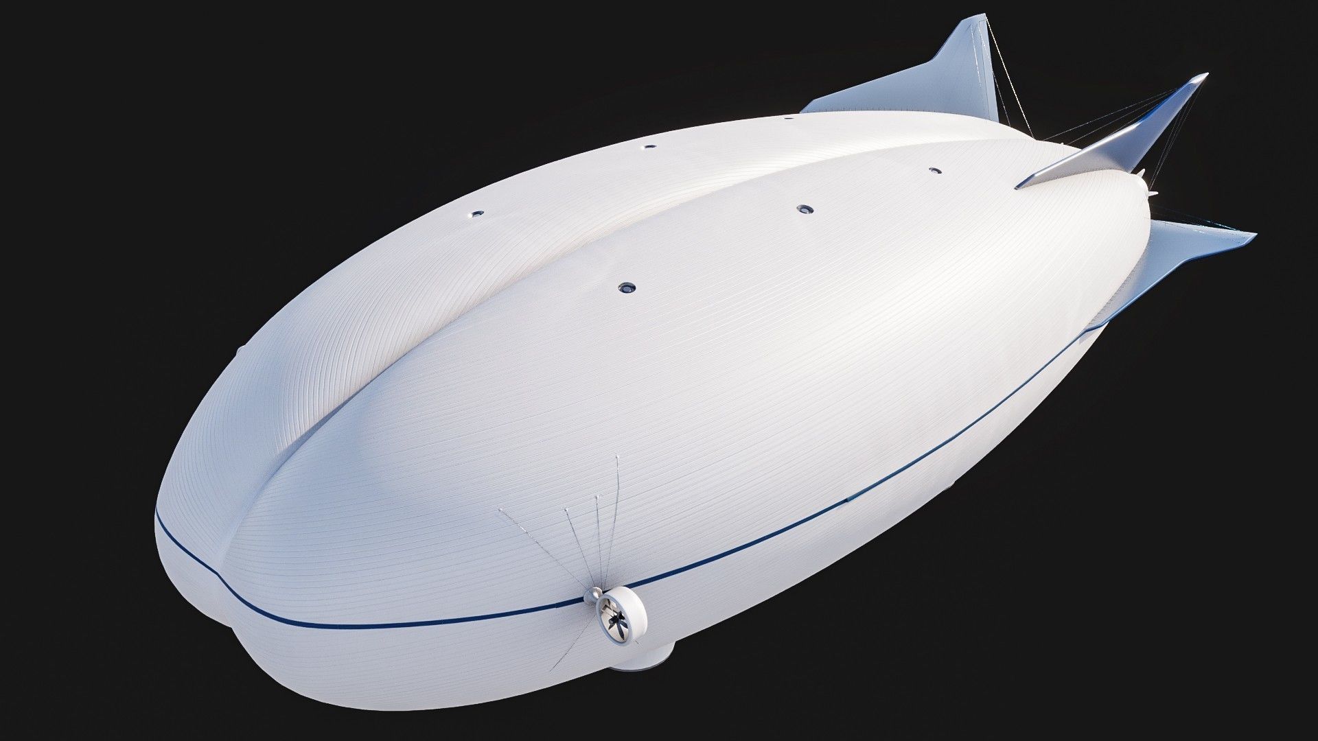 3D model Modern Helium Airship VR / AR / low-poly | CGTrader
