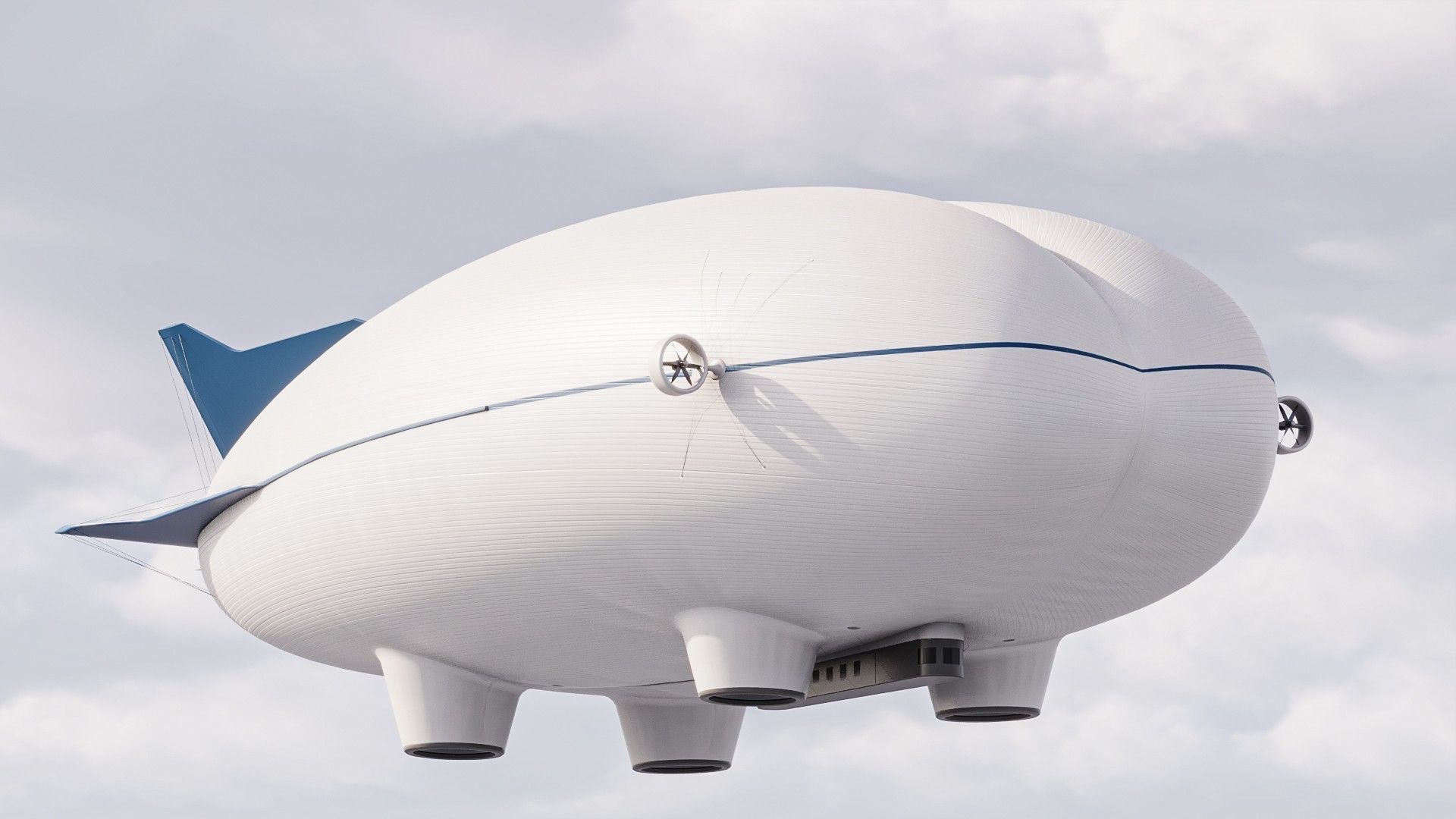 3D model Modern Helium Airship VR / AR / low-poly | CGTrader